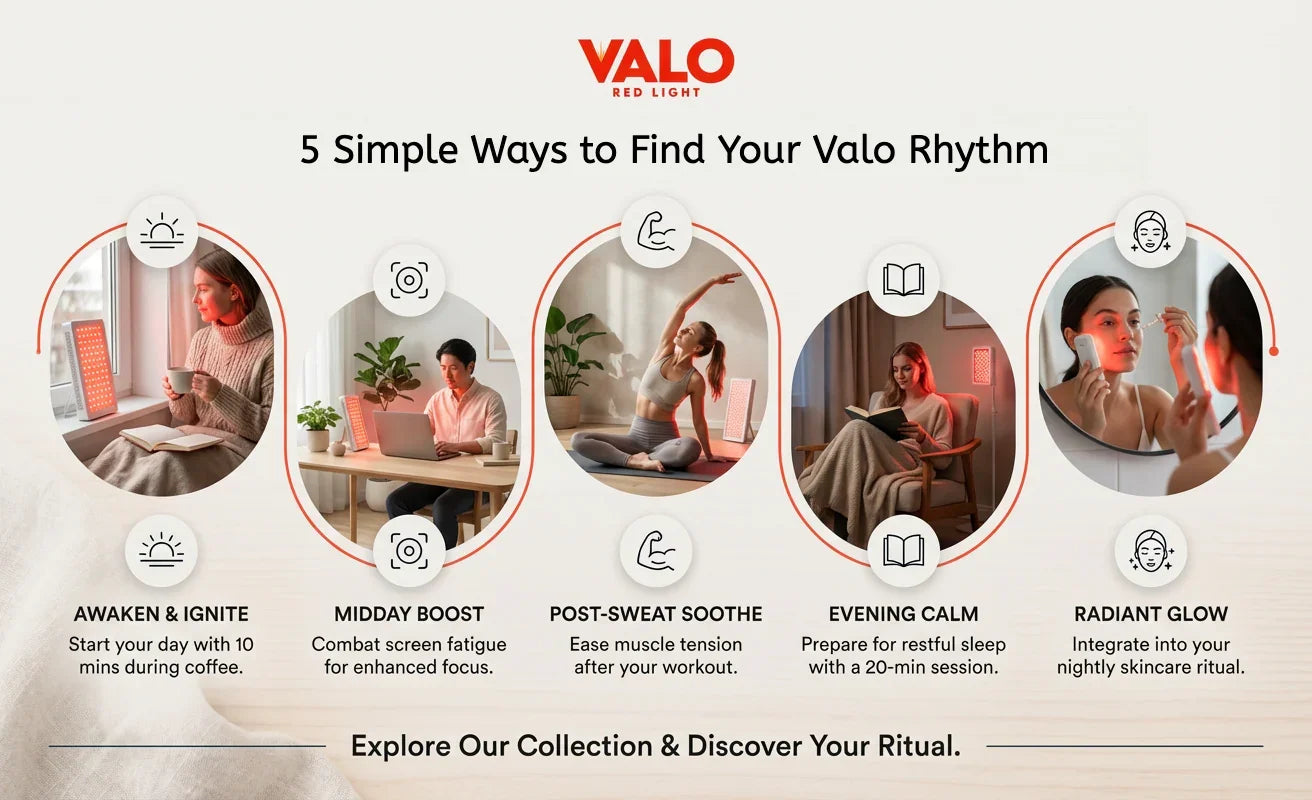 5 Ways to Implement Valo Red Light Therapy Into Your Daily Routine ...